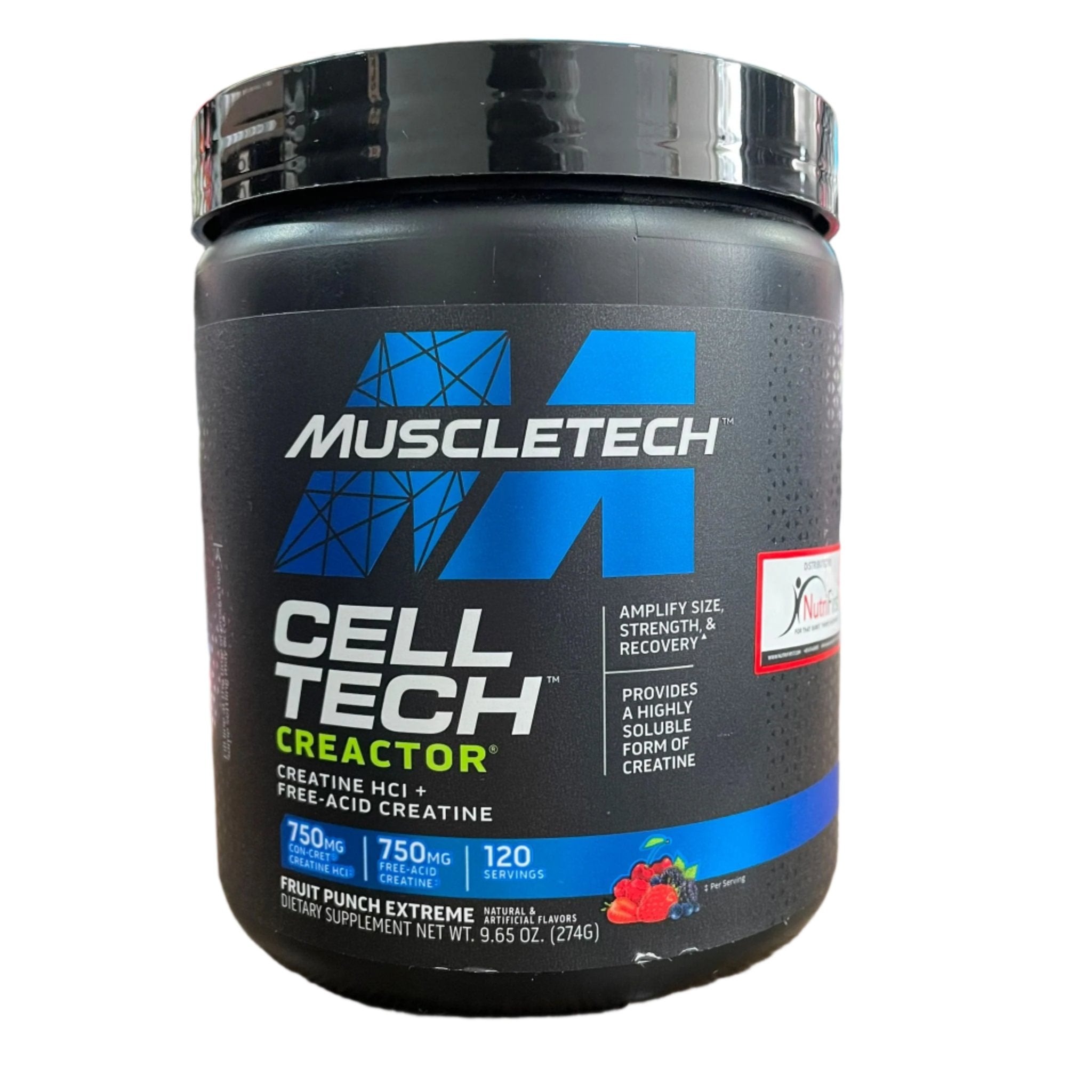 MuscleTech, Cell Tech CREACTOR, Creatine HCI + Free-Acid Creatine Fruit ...