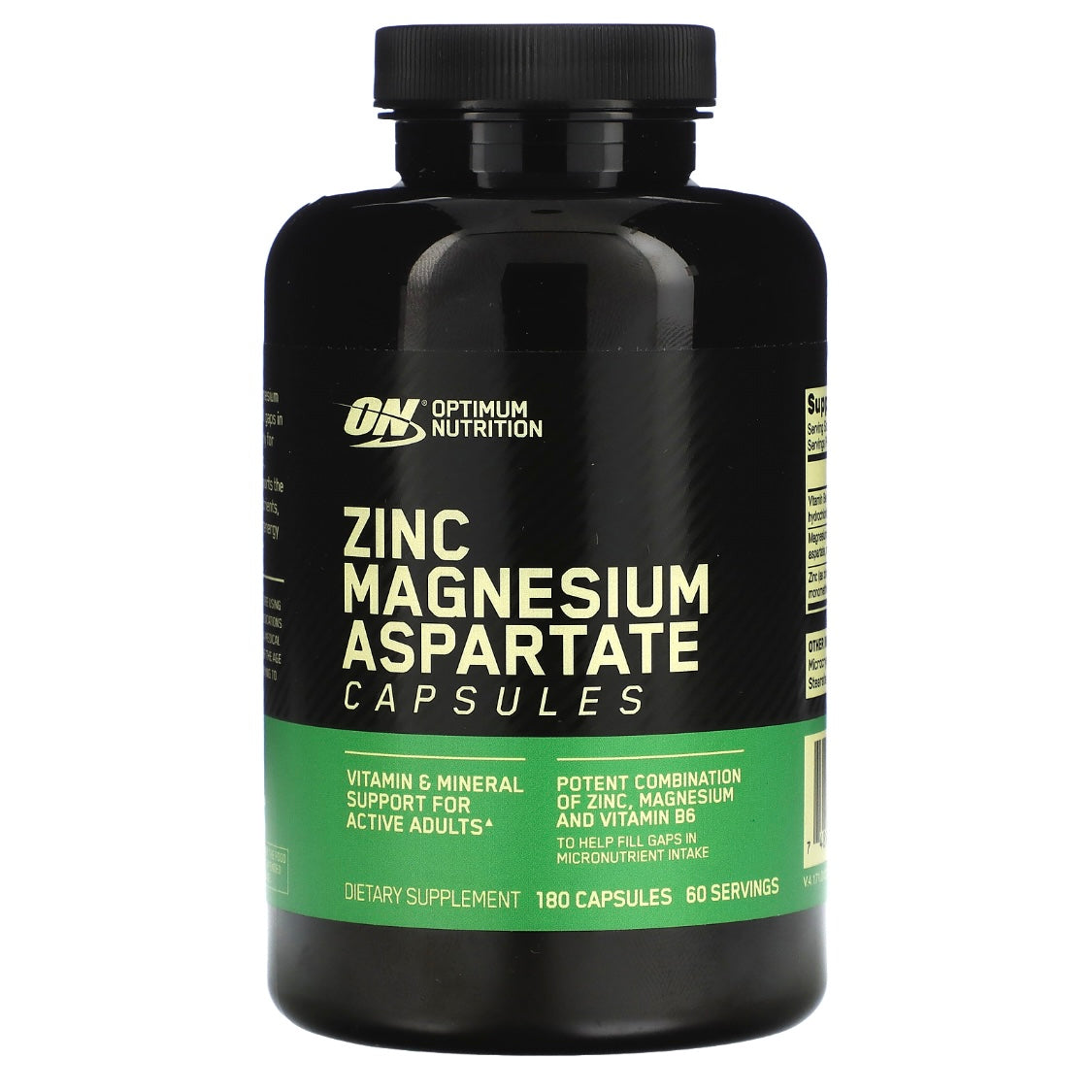 Optimum Nutrition, Zinc Magnesium Aspartate, 180 Capsules EXP Jan 2026 ...
